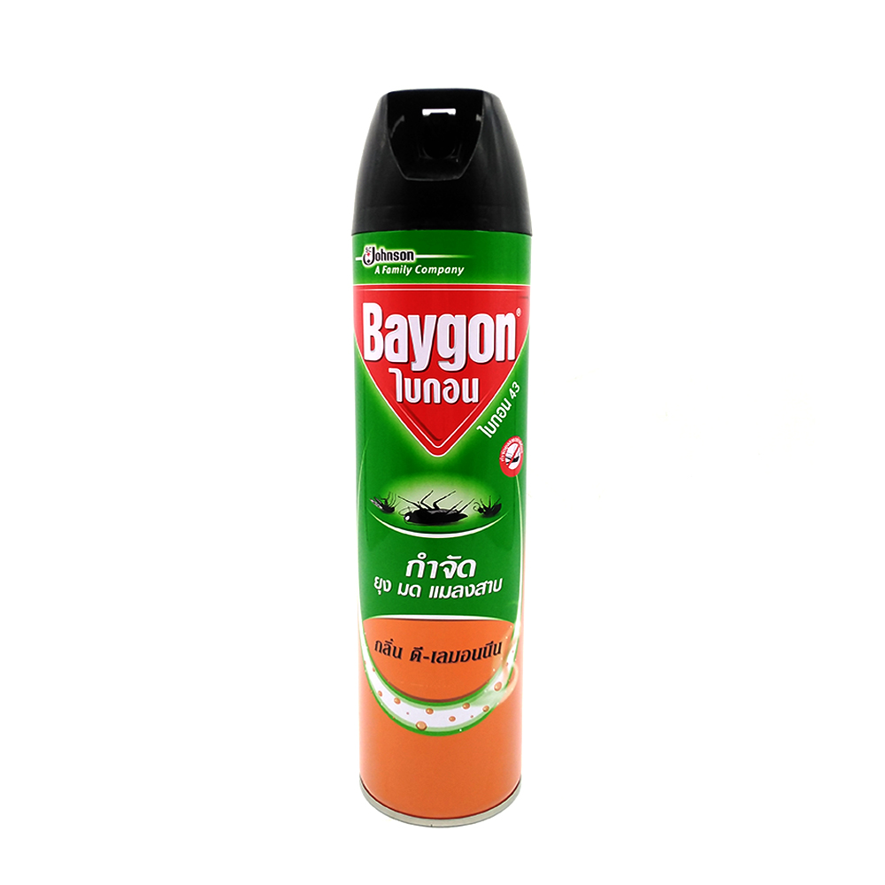 Baygon Insect Killer Spray With Lemon 600ml
