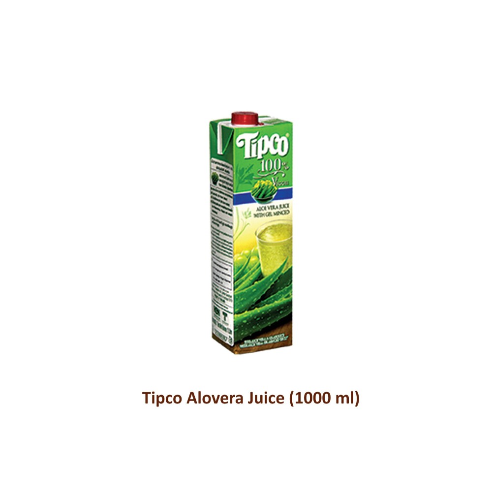 Tipco 100% Veggie Aloe Vera Juice With Gel Minced 1lt