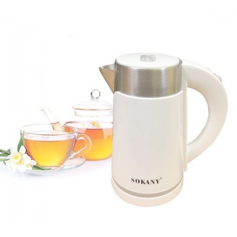 Sokany Electric Water Kettle 1 Liter -1200 W SK0808