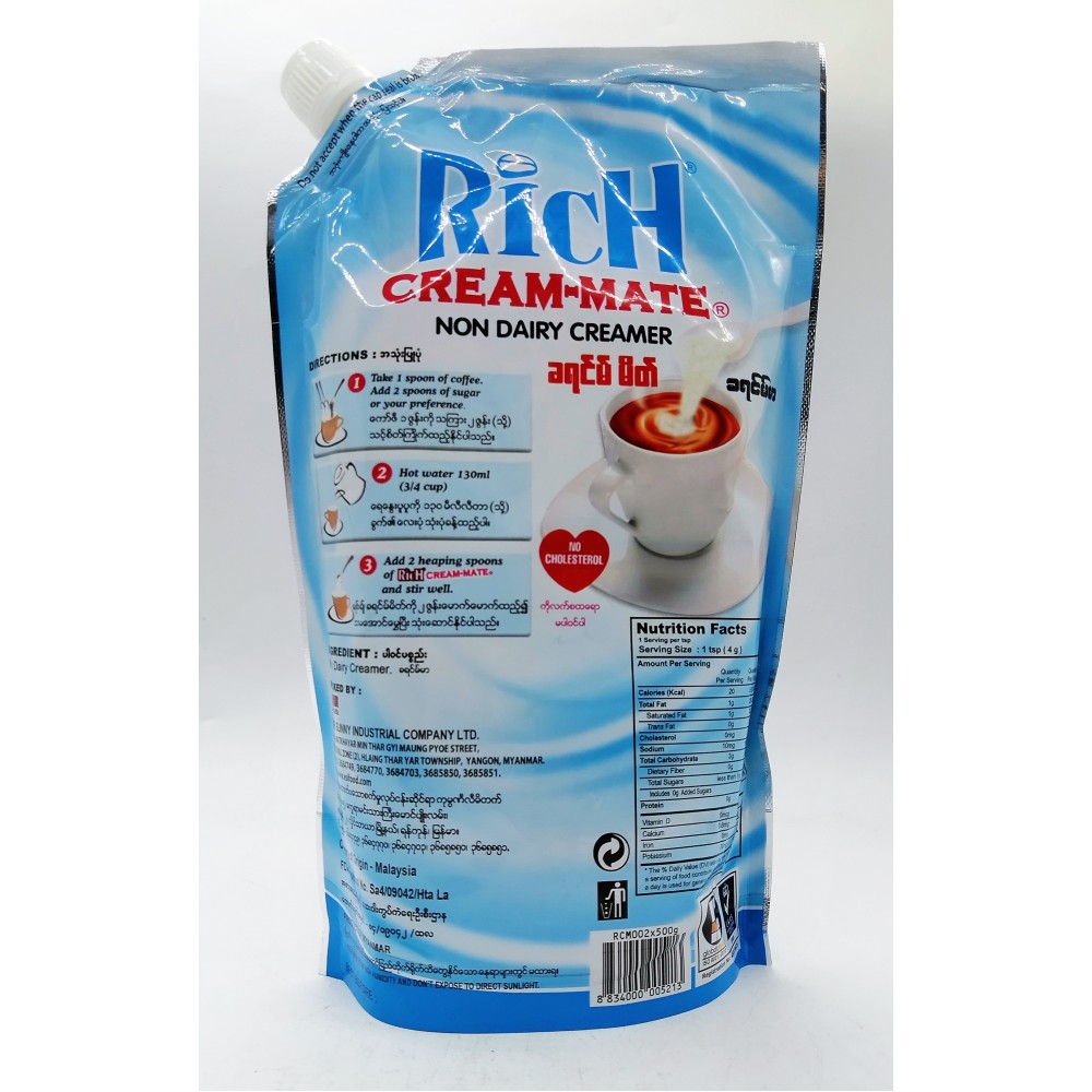 Rich Cream-Mate Non Dairy Creamer 500g